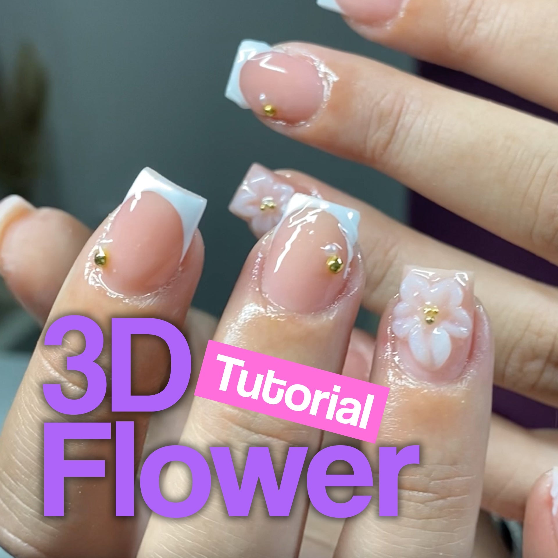 3D Flower Nail Art Tutorial - Naio Nails - Naio Nails