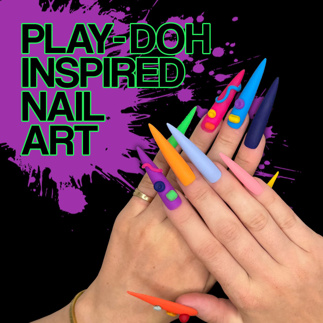 Play-Doh Inspired Nail Art Tutorial 🎨💅🏼 - Naio Nails